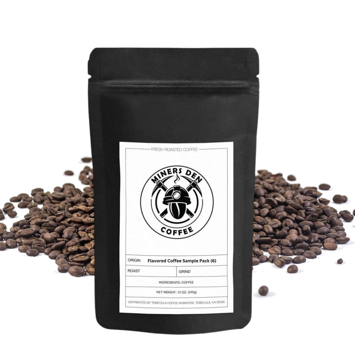 Flavored Coffee Sample Pack (6) – Miners Den Coffee